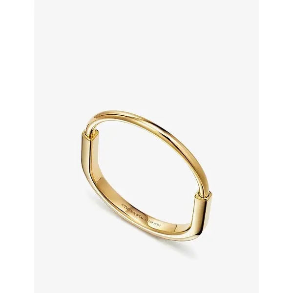 Tiffany & Co. Lock 18ct Yellow-Gold Bangle Bracelet - Yellow Gold